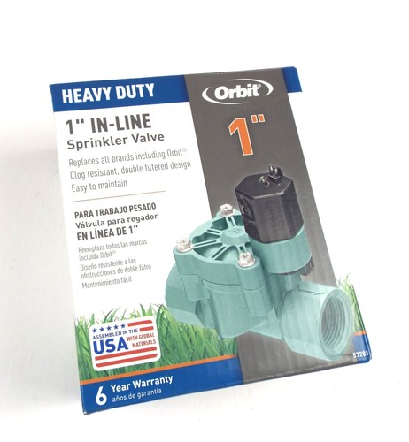 Orbit Heavy Duty 1" In-Line Sprinkler Valve Irrigation Parts NEW | eBay