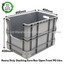 NEW Stacking Heavy Duty Commercial Type Plastic Euro Storage Box Boxes ...