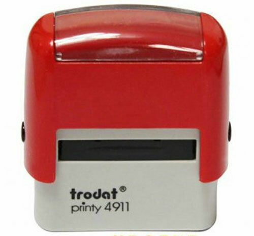 Trodat "PAID WITH THANKS" Business Stamp Name Address Self Inking ...