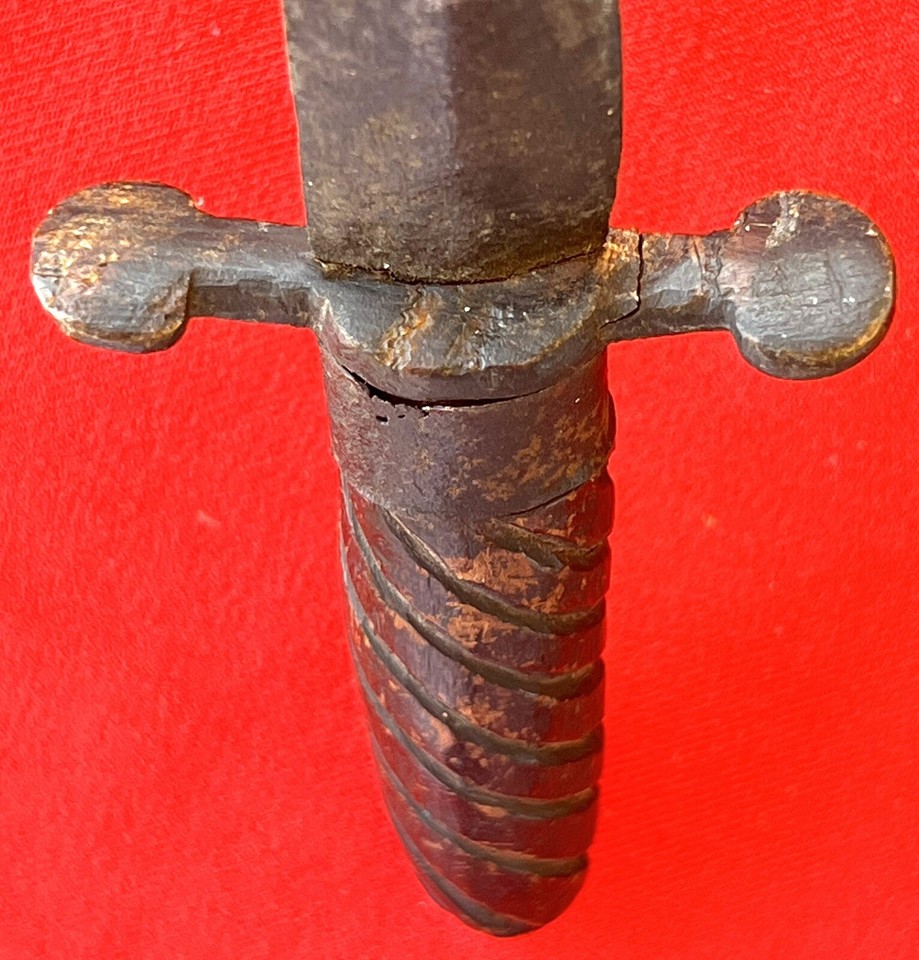 Civil War Toothpick Dagger Bowie Knife Triangle Blade Forged LQQK | eBay