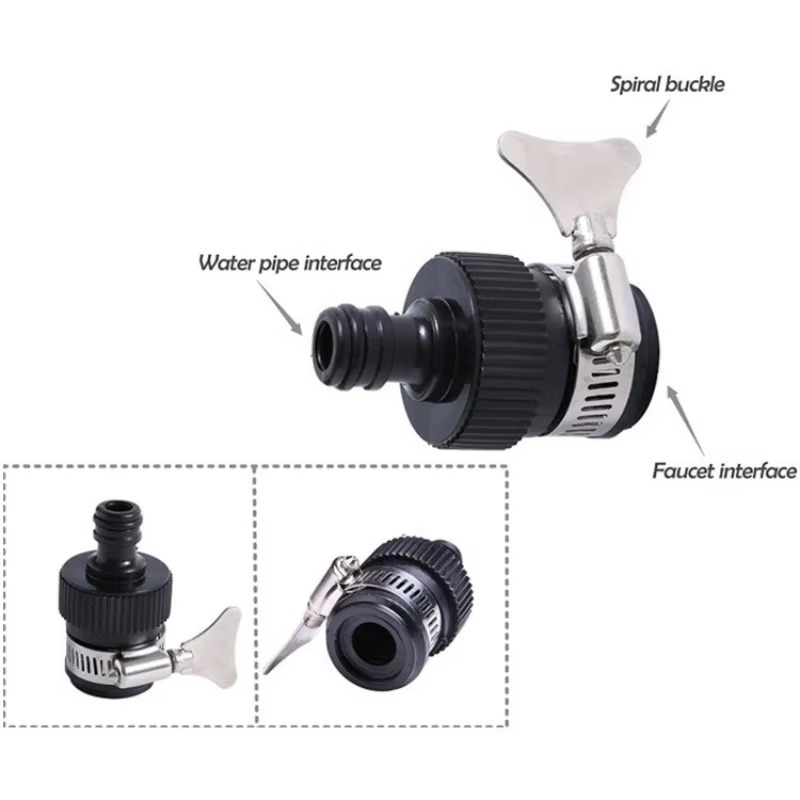 Universal Tap Connector To Garden Hose Pipe Mixer Kitchen Bath Tap ...