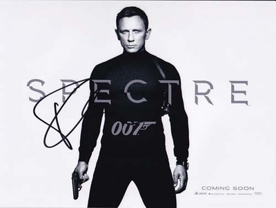 DANIEL CRAIG 007 JAMES BOND AUTHENTIC SIGNED AUTOGRAPH AS JAMES BOND IN ...