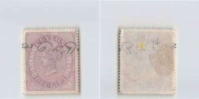 *British Ceylon Revenue Stamp, 5 Cents Great Britain GB Sri Lanka[S9227 ...
