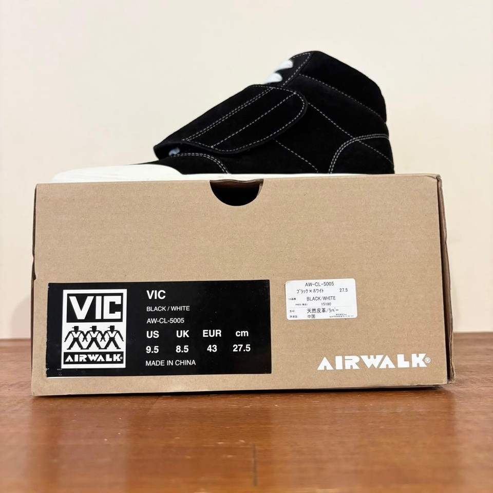 Airwalk VIC High Top Sneakers Black Suede Men's Size US 9.5 Skate Shoes ...