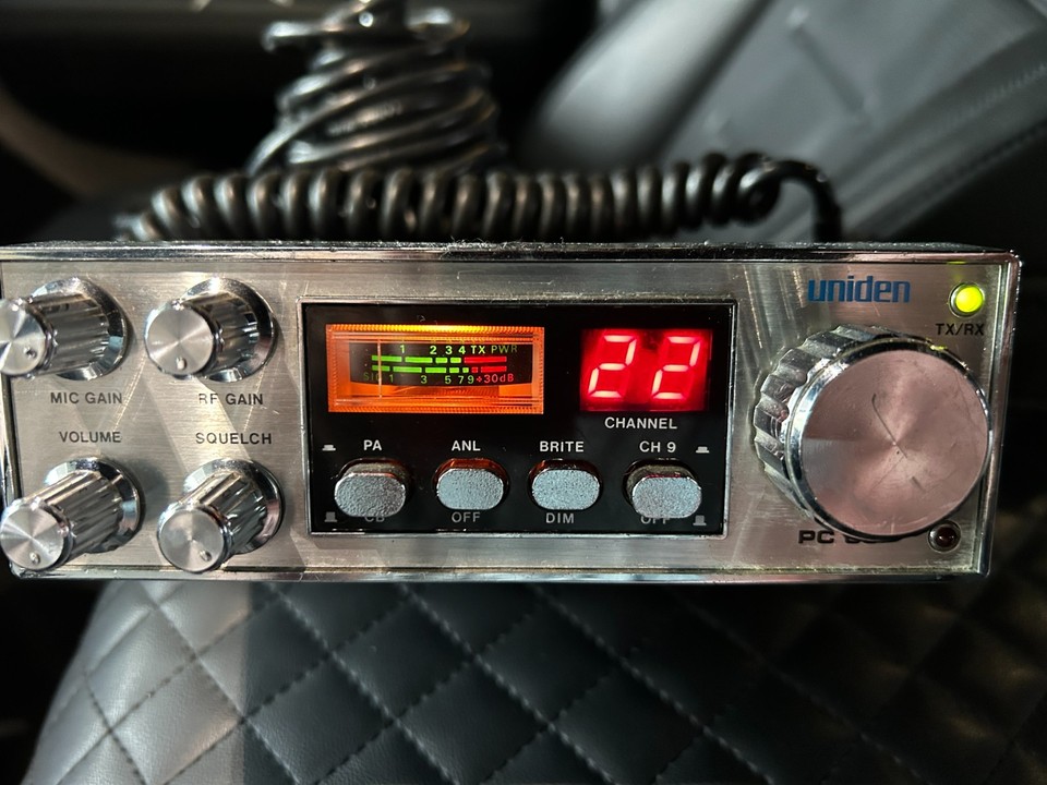 vtg CB Radio Set Uniden PC66 CBM-10 3-microphone Ext Speaker Magnet ...