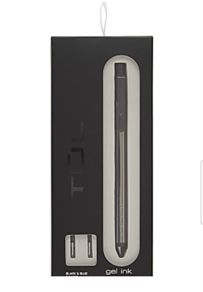 LOT of 3 TUL Fine Writing Solid Metal Barrel Retractable Gel Pens w ...