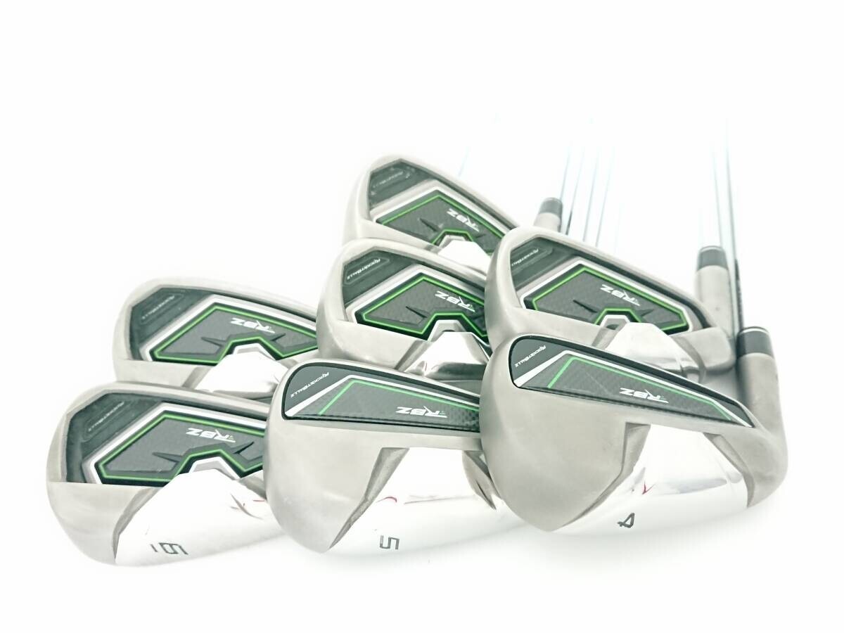 Taylormade RBZ 4-pw iron set W/ Genuine Steel Shaf S flex LH used good ...