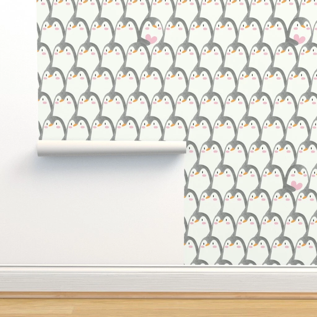 Pink Penguin Wallpaper