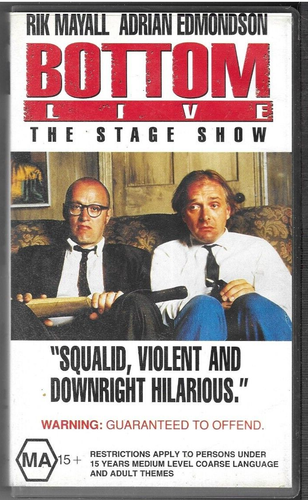 BOTTOM LIVE : The Stage Show (Pal Vhs Video) near new (COMEDY) | eBay ...