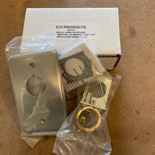 ETI PRODUCTS KEY SWITCH for MORITSE CYL. Single Gang, 1 SPDT Momentary ...
