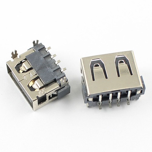10Pcs USB 2.0 Type A Female 4 Pin 4P AF SMT SMD PCB Socket Connector 4 ...