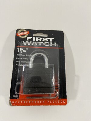 Vintage First Watch Weather Proof Padlock 3475 | eBay