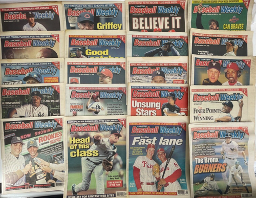 Vintage Baseball Weekly Lot Of 20 Magazines #4 | eBay