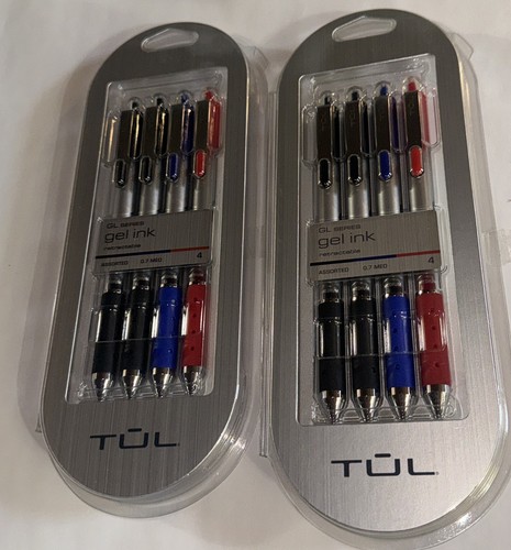 Lot of 2 TUL GL Series Gel Ink Pens Medium Point 0.7mm Black Red Blue ...