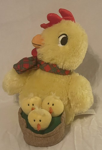 Gemmy Plush Chicken & Chicks Light Up Singing Merry Christmas RARE | eBay