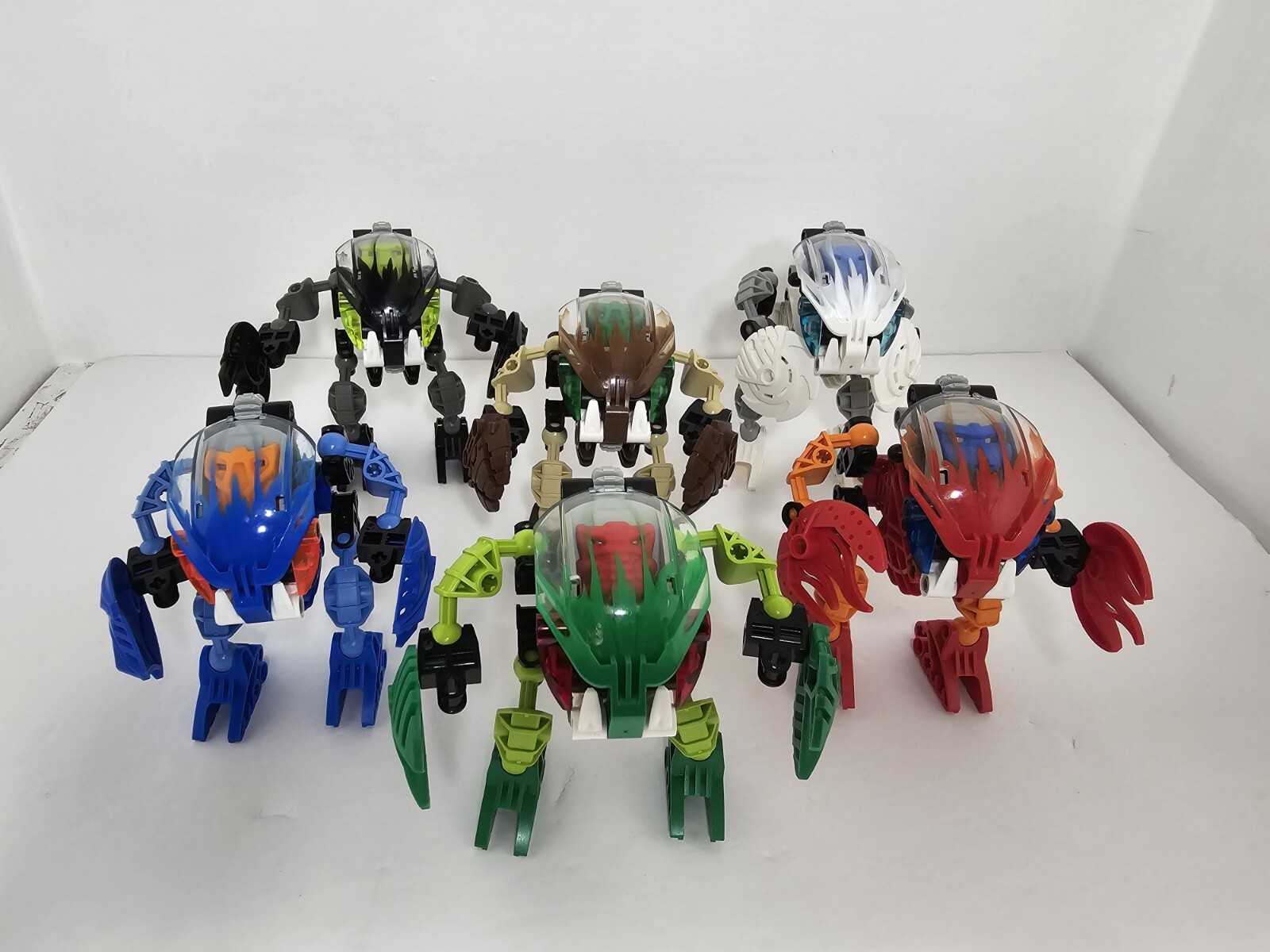LEGO Bionicle Bohrok Complete Set Of 6. With Rubber Masks And Bands | eBay