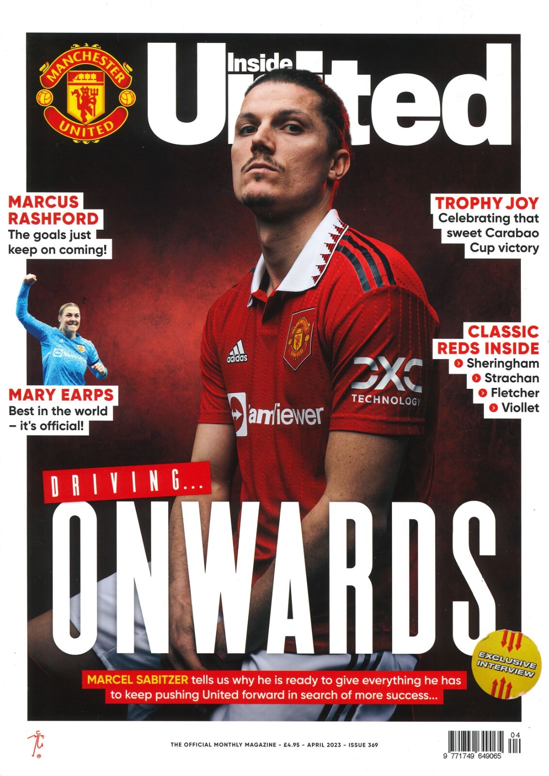 UK Inside United Magazine, Football Man U, Marcel Sabitzer, Rashford ...