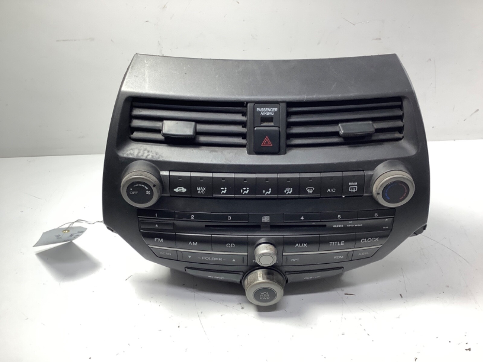 08-09 Honda Accord Radio Panel Front 4BA0 - 39170-TA0-A61ZA OEM | eBay