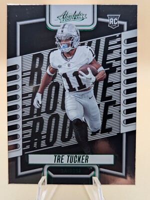 2023 Absolute Football Tre Tucker card Green foil #133 Las Vegas ...