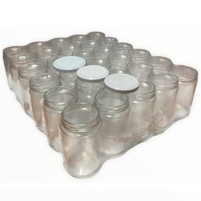 Barattoli vetro per conserve vasi vasetti chiusura ermetica con tappi a ...