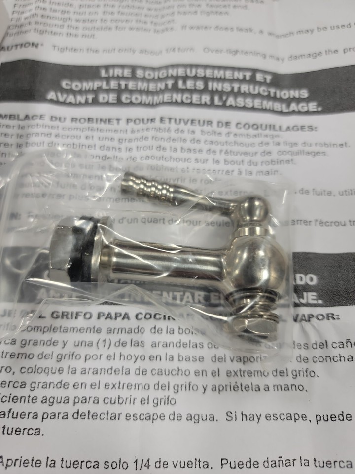 Vintage Clam Pot Steamer Broth Spigot Spicket Faucet Steamed Drain ...