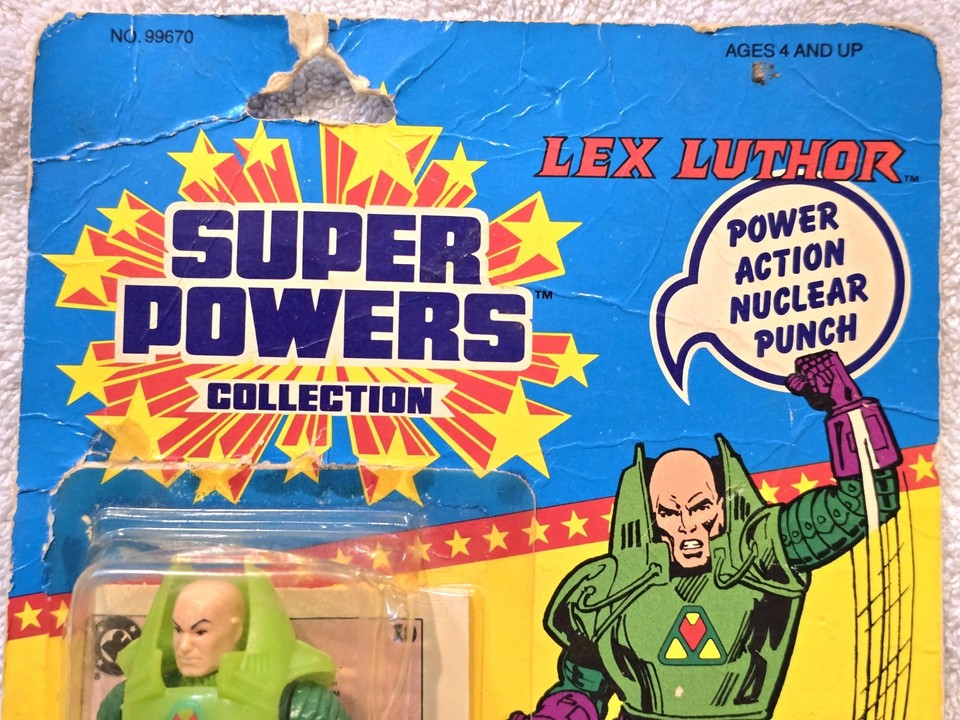 Kenner CARDED Lex Luthor Figure - 1984 - Super Powers Collection - Made ...