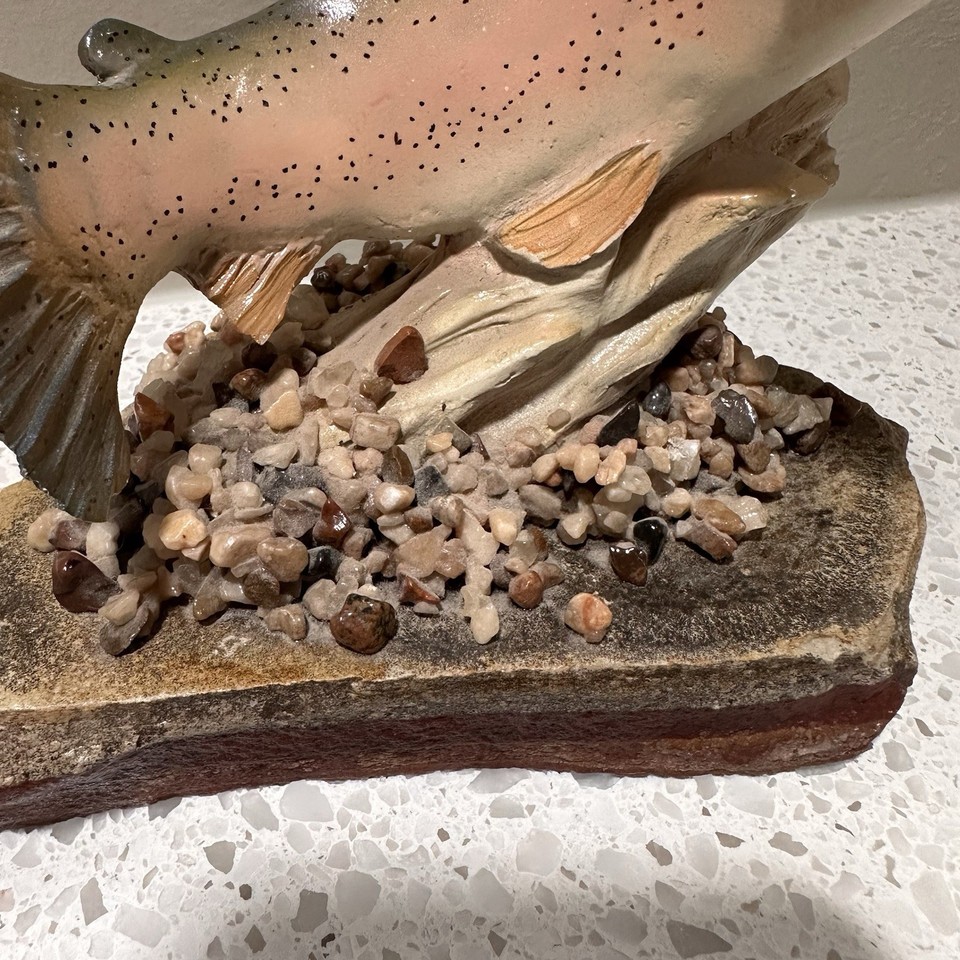 VTG Rainbow Trout Sculpture Sharon Simonson Hand Carved Painted Fish ...