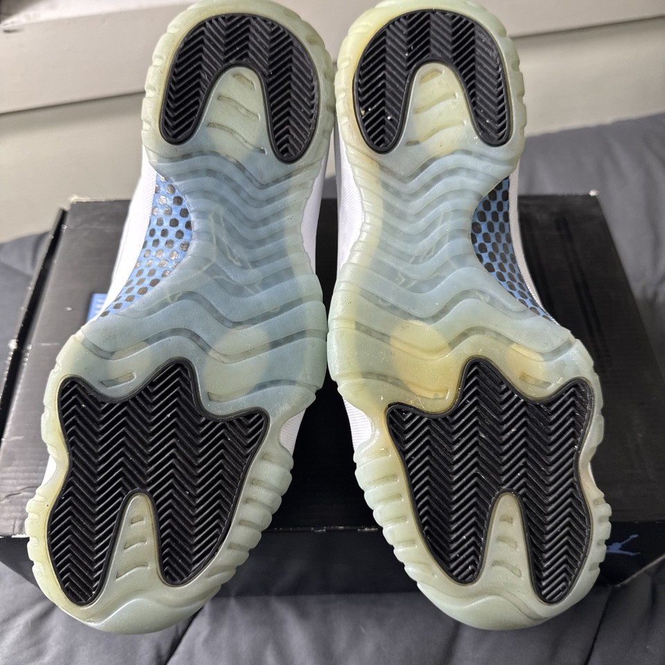 Used Nike Air Jordan 11 XI UNC Retro Legend Blue SZ 10 MENS 2014 378037 ...