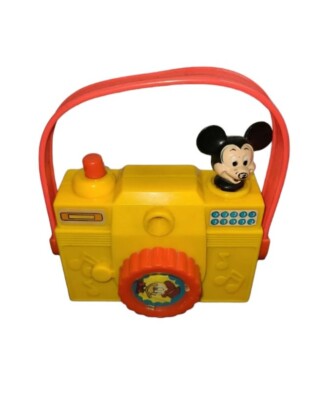 Vintage Illco Mickey Donald musical camera toy walt disney productions ...