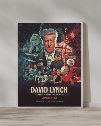 Rip David Lynch FIlm Director Twin Peaks Poster | eBay