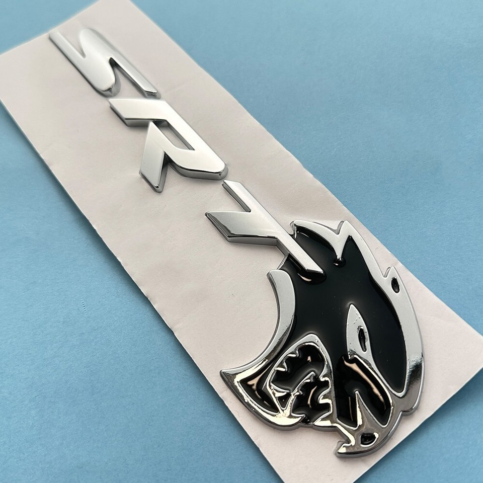 For HELLCAT Rear Tailgate Car Emblem Trunk Rear Badges Chrome Black ...