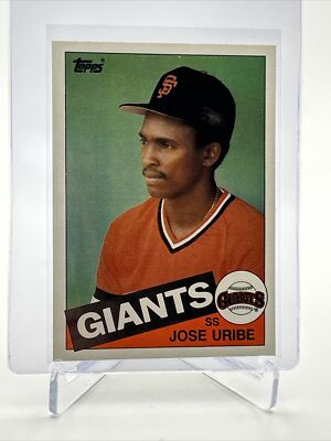 1985 Topps Traded Jose Uribe Rookie Baseball Card #125T NM-MT FREE ...