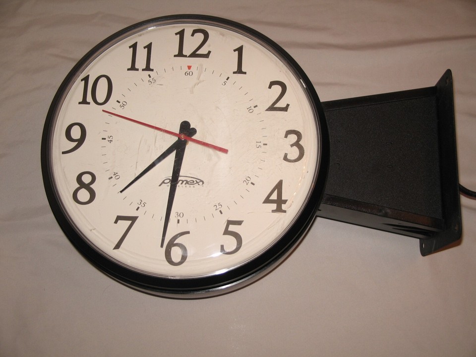 Primex Wireless Clock 12.5 Analog 14164 double faced Wall Ceiling Mount ...