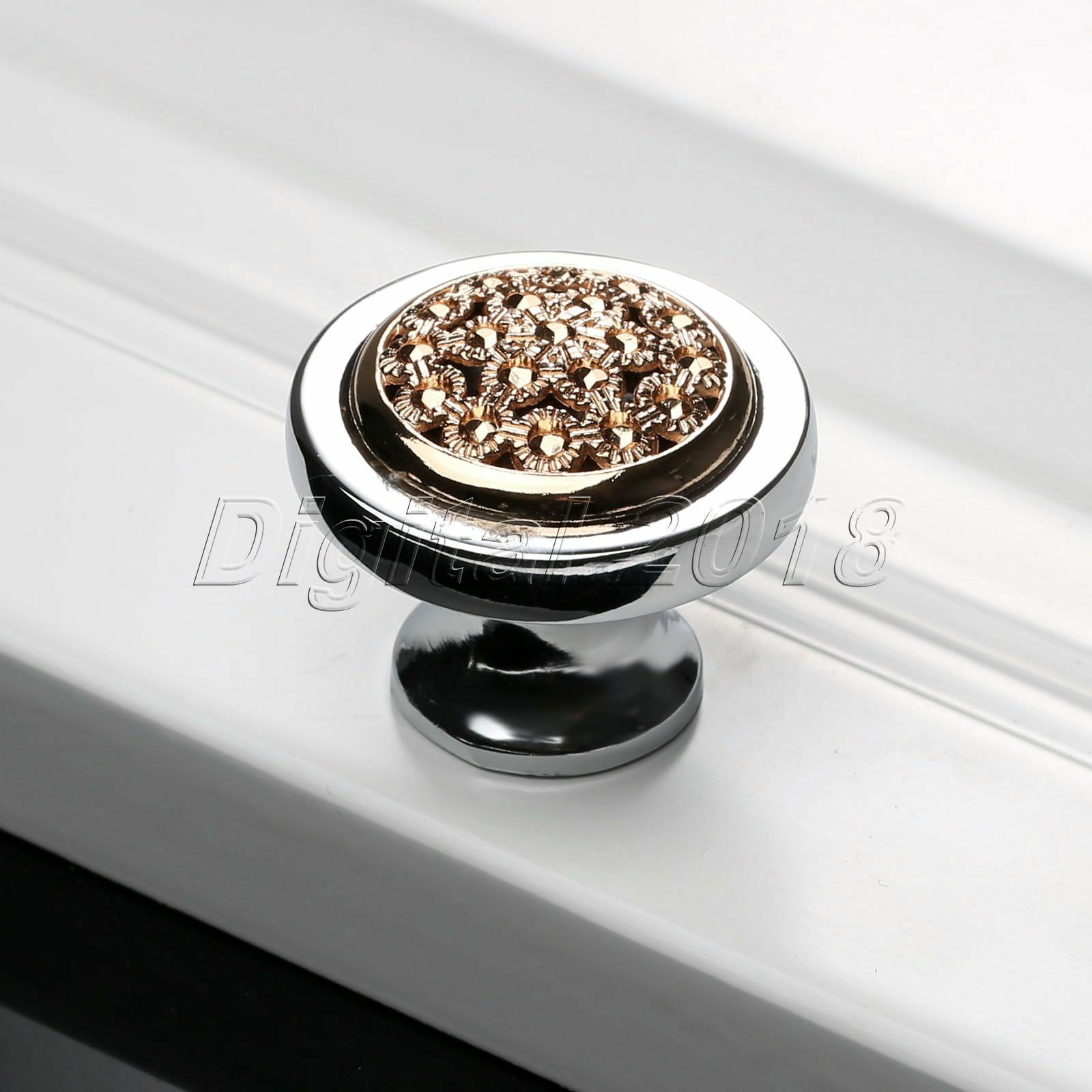 Modern Rose Gold Door Knob Kitchen Cabinet Dresser Cupboard Drawer Pull ...