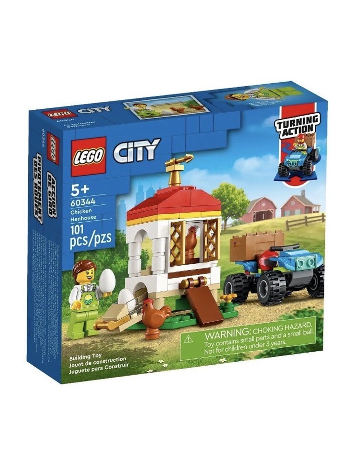 LEGO City Chicken Henhouse Set 60344 Hen House 101 Pieces NEW Sealed ...