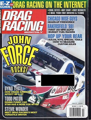 Drag Racing magazine July 1998 excellent condition Mopar Chevy Ford GM ...
