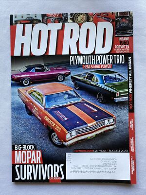 2020 August Hot Rod Magazine Nick Weber’s Stimming 1960 Corvette (MH867 ...