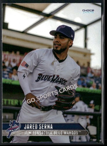 2025 Pensacola Blue Wahoos Jared Serna RC Rookie Marlins MEX Minor ...