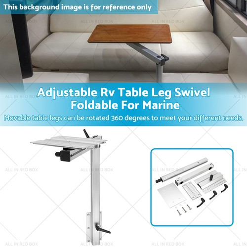 RV Aluminum Alloy Table Leg Movable Rotatable Height Adjustable Camper ...