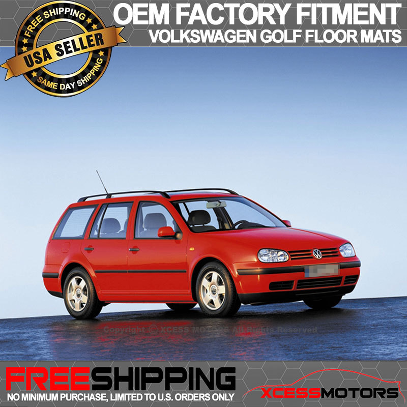 Fits 99-05 Volkswagen Gli Golf Jetta Mk4 Floor Mats Front Rear Gray 4PC ...