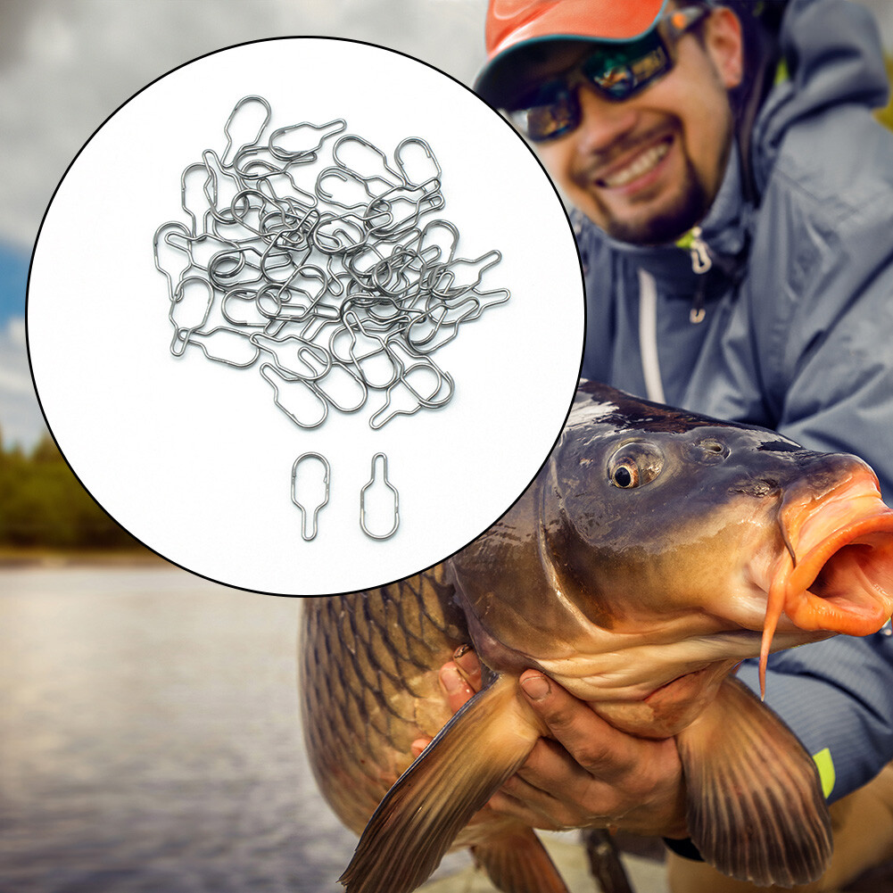 50pcs PVA Bag Link Clip PVA Mesh Coarse Method Feeder Carp Fishing ...