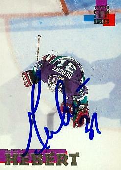 Guy Hebert autographed Hockey Card (Anaheim Ducks) 1994 TSC #6 | eBay