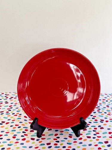 Fiestaware Scarlet Luncheon Bowl Plate Fiesta Red 8.5 inch Deep Plate ...