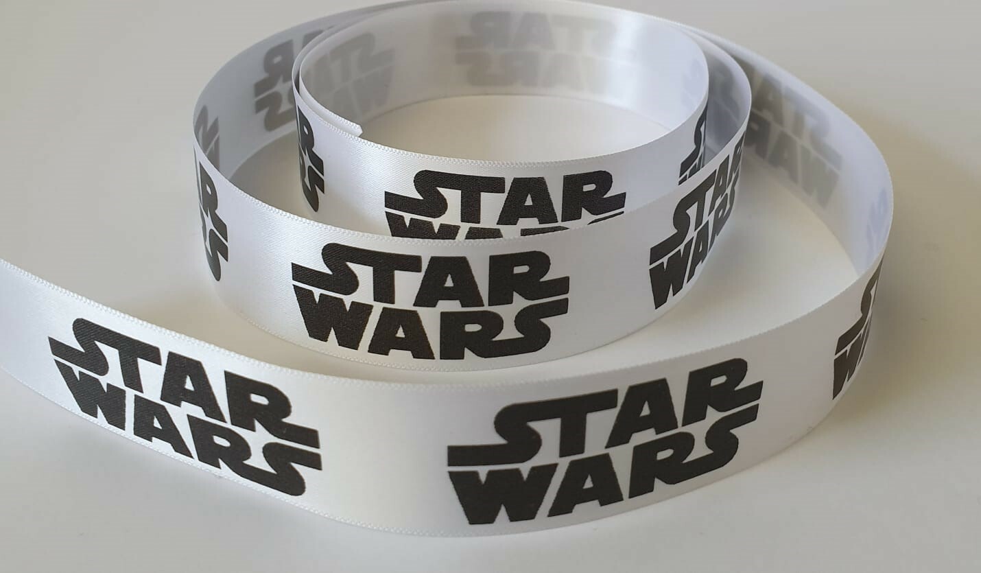 Star Wars Ribbon 25mm Wide Ribbon Available in 4 Designs & various ...