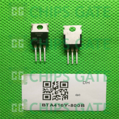 2PCS BTA416Y-800B,127 TRIAC 800V 16A TO220AB-3 BTA416Y-800B 416 BTA416 ...