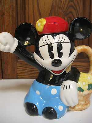 Disney Minnie Mouse Flower Basket Watering Can Pitcher -Treasure Craft ...