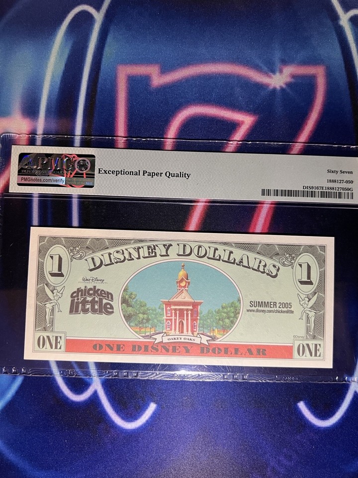 2005 $1 Disney Dollar Chicken Little (DIS91) PMG 67 EPQ | eBay