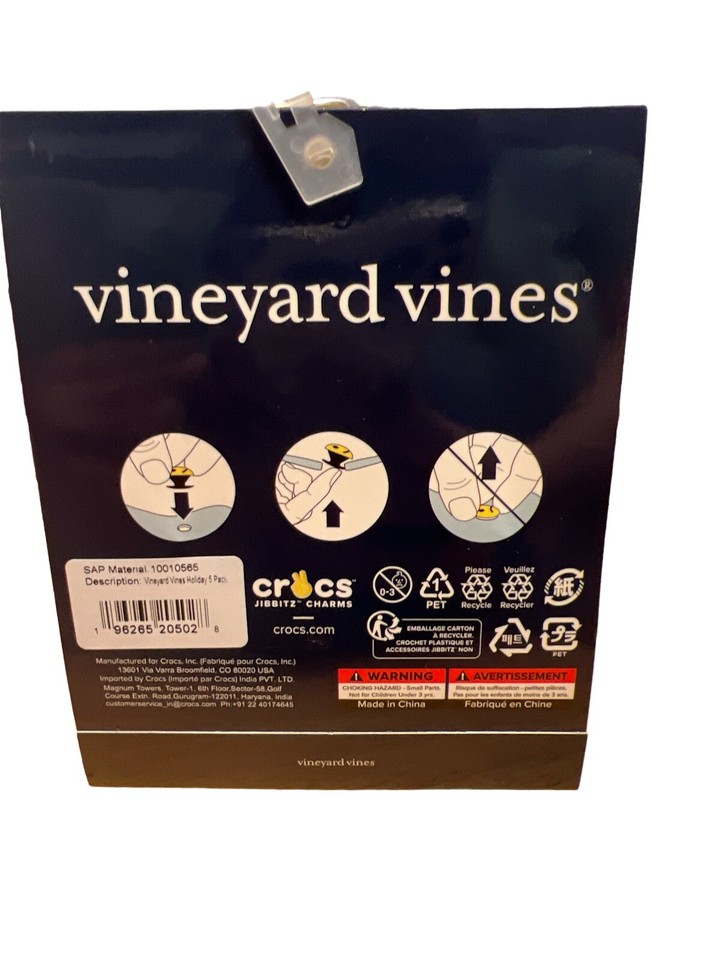 Vineyard Vines Charms Unisex OS Multicolor Good Holiday 5-Pack Set | eBay