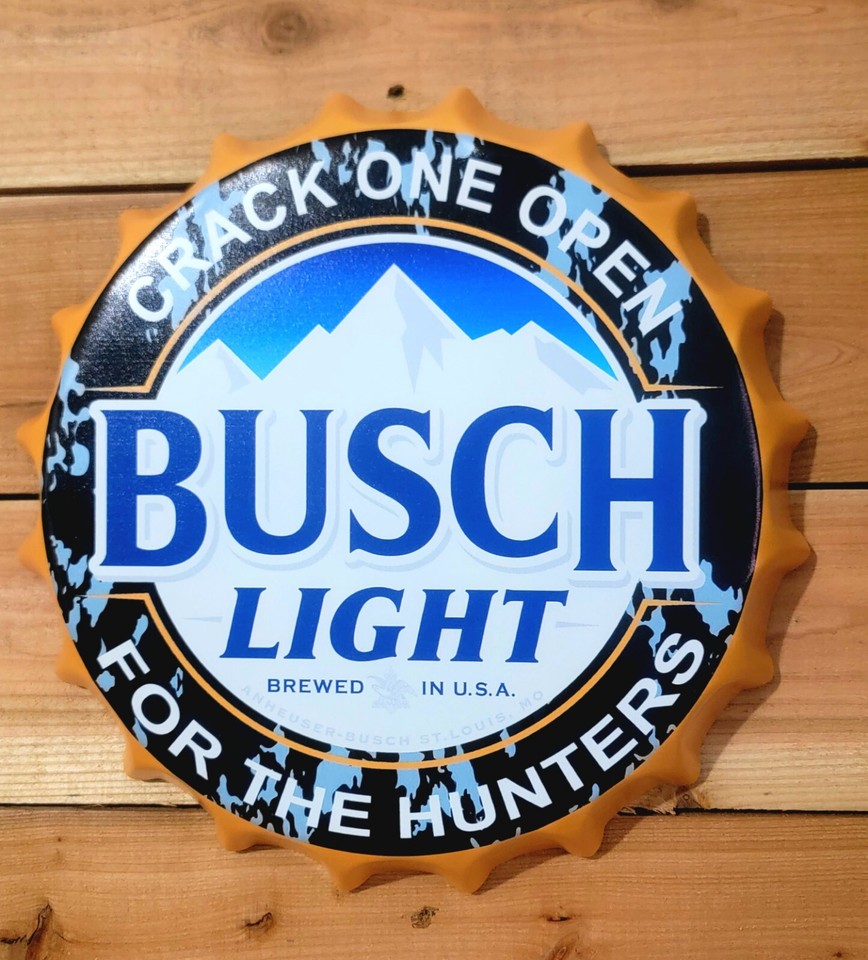 BL Beer For the Hunters Large Bottle Cap Metal Beer Sign Man Cave Bar ...