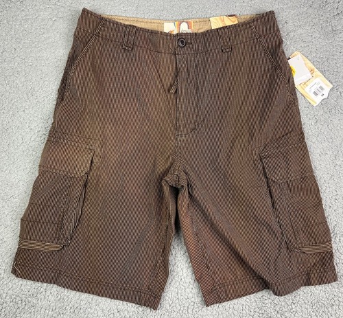 OP Ocean Pacific Cargo Shorts Mens 34 Stripes Beach Travel Outdoors NEW ...